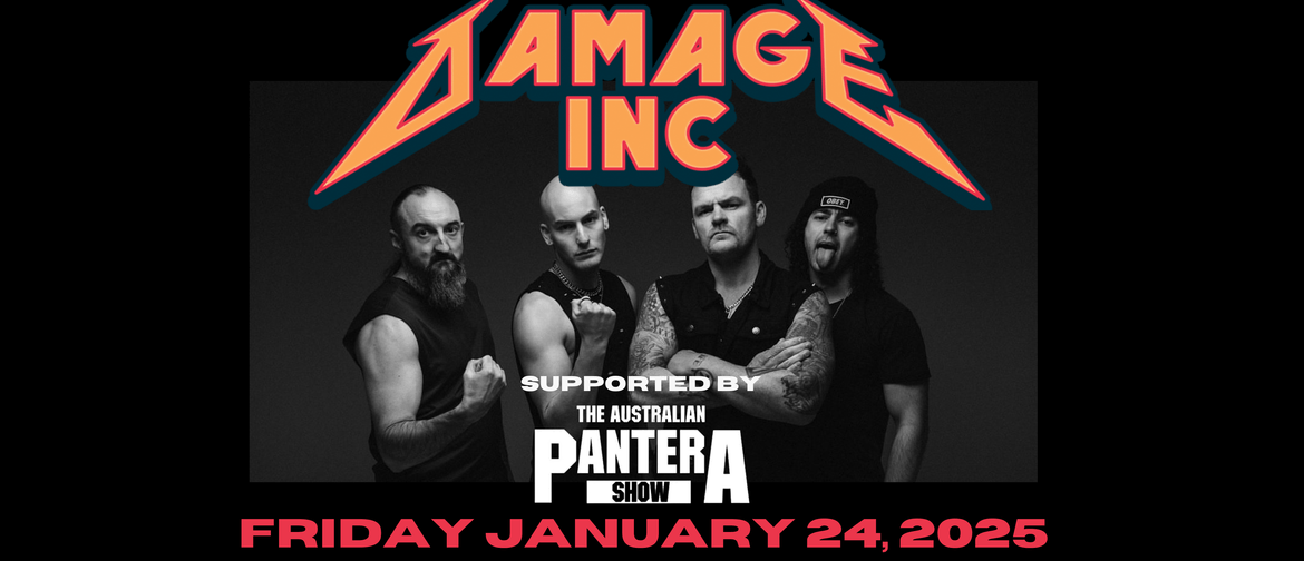 DAMAGE INC supported by The Australian Pantera Show - Erina - Eventfinda